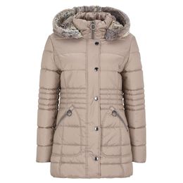 Betty Barclay Outdoorjacke mit abnehmbarer Kapuze in Beige | Gr.: 42