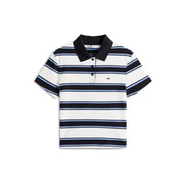 Tommy Jeans Poloshirt 'ESSENTIAL' Damen Gr&ouml;&szlig;e XS blau / schwarz / wei&szlig;