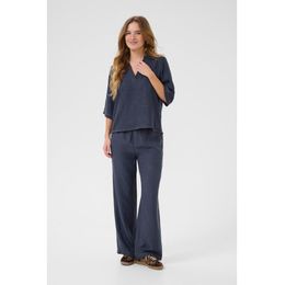 Culture Langarm-Bluse CUunique Relaxed fit in Medium Blue Wash | Gr.: XL