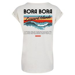 F4NT4STIC Extended Shoulder T Shirt Bora Bora Leewards Island in Whitesand | Gr.: M