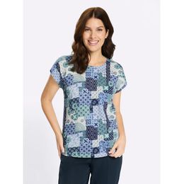 Sieh an! Print-Shirt in ecru-jade-bedruckt | Gr.: 48