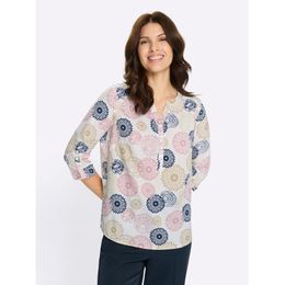 Sieh an! 3/4-Arm-Bluse in ecru-mauve-bedruckt | Gr.: 42