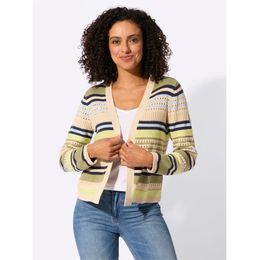 WITT WEIDEN Strickjacke in sand-schilf-gemustert | Gr.: 50