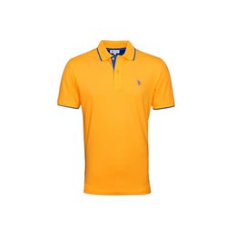 U.S. Polo Assn. Shirt Herren Größe M royalblau / dunkelgelb