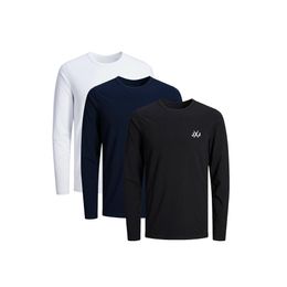 Jack & Jones Jack & Jones Langarmshirt - JCORISE INFINITY TEE LS CREW NECK 3-Pack in RISE 3er Pack 3 | Gr.: L
