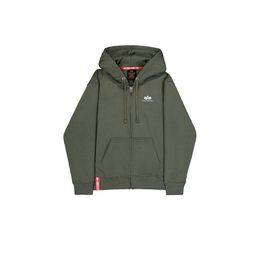 Alpha Industries Zip-Up Hoodie male Green size 3XL