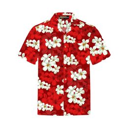 Hawaiihemdshop.de Button Up Shirt 'Hawaiihemd "Classic Red"' male Red size S