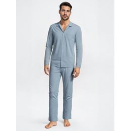 Calida Pyjama in ashley blue | Gr.: L