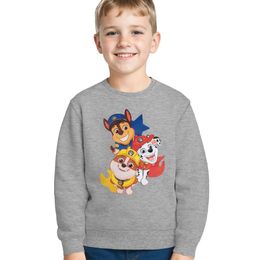 PAW PATROL Sweatshirt Pullover Oberteil in grau | Gr.: 110/116