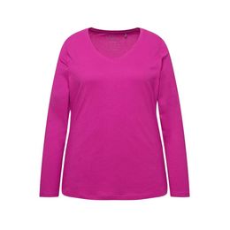 Ulla Popken Shirt in beere | Gr.: 62/64