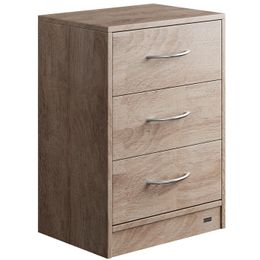 Casaria Nachttisch Eloise Eiche 54x39x28cm
