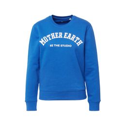 92 The Studio Sweatshirt Damen Gr&ouml;&szlig;e M himmelblau / wei&szlig;