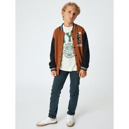 KOTON &Uuml;bergangsjacke Jungen Gr&ouml;&szlig;e 158/164 braun / mischfarben