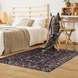 Teppich Skandinavisches Bohomuster Aubergine