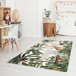 Teppich Majest&auml;tische Tierwelt im Dschungel