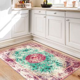 Teppich Klassisches Persermuster Pink Gelb Vintage