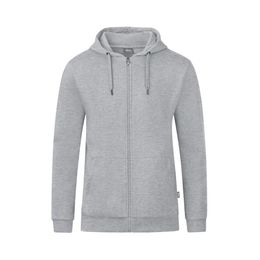 Jako Athletic Zip-Up Hoodie male Grey size 5XL