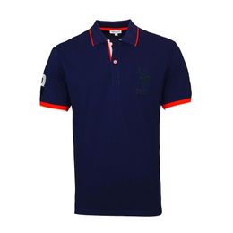 U.S. Polo Assn. Shirt 'Pros' Herren Gr&ouml;&szlig;e XXL dunkelblau / grau / rot / wei&szlig;