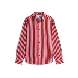 Tommy Jeans Button Up Shirt male Red size XL