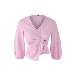Trendyol Bluse Damen Gr&ouml;&szlig;e M rosa / wei&szlig;