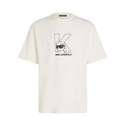 K by KARL LAGERFELD Karl Lagerfeld Shirt male size M Black / Egg shell