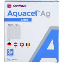 EurimPharm Arzneimittel Aquacel Ag+ Extra 10x10 cm Kompressen 10 St