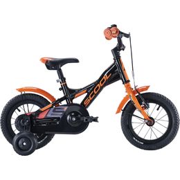 S'COOL Kinderfahrrad S’COOL "S'COOL XXlite 12-1S - Black/Orange" Gr. 20, schwarz, orange, Fahrräder, Kinder, 20cm, 12 Zoll (30,48cm)