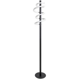 N&auml;ve N&Auml;VE LED Stehlampe "Belleza", schwarz (schwarz, wei&szlig;), &Oslash; 21cm H: 140cm, 1 Stk., Leuchten, in 3 Stufen dimmbar &uuml;ber Touch-Schalter, Effizienzklasse: E, schwarz, LED Stehlampe