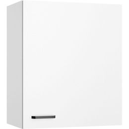 H&auml;ngeschrank KOCHSTATION "KS-Paula", wei&szlig; matt, wei&szlig;, B:60cm H:70,4cm T:34,9cm, Schr&auml;nke, H&auml;ngeschrank, 60 cm breit, 70 cm hoch, mit 1 T&uuml;r, 2 Einlegeb&ouml;den