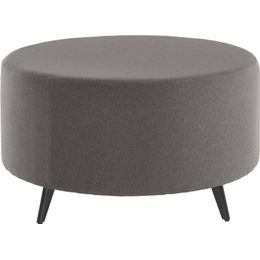 Polsterhocker Home Affaire "Hulby", grau (anthrazit), B:80cm H:47cm T:80cm, 100% Polyester, Hocker, Polsterhocker, passend zur "Hulby"-Recamiere