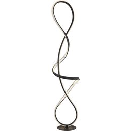 Globo LIGHTING Stehlampe "SWIRL", schwarz matt, H: 132,5cm, 1 Stk., Leuchten