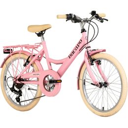 Kinderfahrrad Dacapo "Toscana" Gr. 36, rosa (rosa, rosa), Fahrräder, Kinder, 36cm, 20 Zoll (50,80cm)