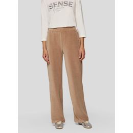 Jerseyhose Rabe "Hose", Damen, Gr. 46, Normalgr&ouml;&szlig;en, braun, 65%Baumwolle, 33%Polyester, 2%Elastan, unifarben, straight fit, Hosen Jerseyhose