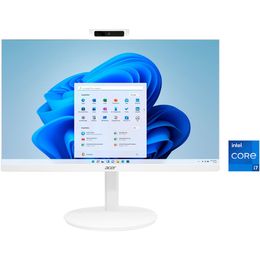 Acer All-in-One PC "Aspire C27-1", weiß, Microsoft Windows 11 Home (64 Bit), 16 GB RAM 1.024 GB SSD, Desktop-PCs