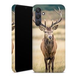 DeinDesign Galaxy A25 5G Handy Premium Case Smartphone Handyh&uuml;lle Schutzh&uuml;lle matt Deer Meadow Forrest Premium Case