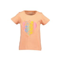 Blue Seven T-Shirt M&auml;dchen Gr&ouml;&szlig;e 92 hellblau / gelb / pastellorange / rosa