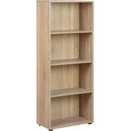 B&uuml;cherregal Inter Link, sonoma eiche nachbildung, B:60cm H:145cm T:30cm, Spanplatte, Regale, B&uuml;cherregal
