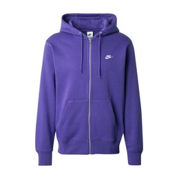 Nike Sportswear Zip-Up Hoodie 'CLUB' male Purple size S