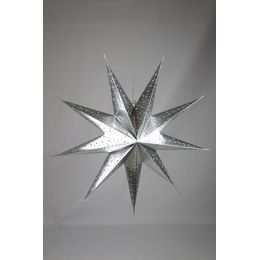 Dekostern AM Design "aus Papier", silber, B:90cm H:14cm, Papier, Dekosterne, BxH: 90x14 cm