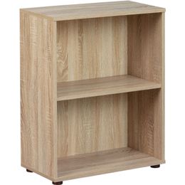 B&uuml;cherregal Inter Link, sonoma eiche nachbildung, B:60cm H:75cm T:30cm, Spanplatte, Regale, B&uuml;cherregal