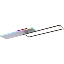 JUST LIGHT LED Deckenleuchte "RENDA", grau (aluminium), 2, 1 Stk., Leuchten, LED Deckenleuchte