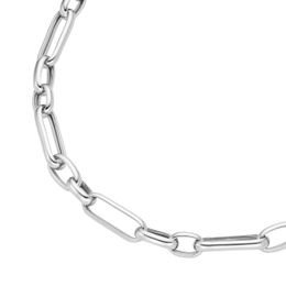 Silberkette "Gliederkette, Silber 925", silber, Giorgio Martello MILANO, Halsketten, Damen, 45cm, Silber 925 (Sterlingsilber)