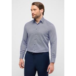 Langarmhemd Eterna "COMFORT FIT", Herren, Gr. 45, Normalgrößen, blau, Twill, 100% Baumwolle, normal, Manschette, Hemden, NON IRON (bügelfrei)