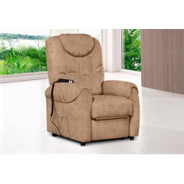 Sit & More TV-Sessel SIT & MORE "Bastian", braun (caf&eacute;), B:75cm H:110cm T:92cm, Kunstleder SOFTLUX;Luxus-Microfaser ALTARA NUBUCK (100% Polyester);Luxus-Microfaser ALTARA NUBUCK (95% Polyester / 5% Baumwolle), Sessel, wahlweise manuell verstellbar oder mit Motor und Aufstehhilfe
