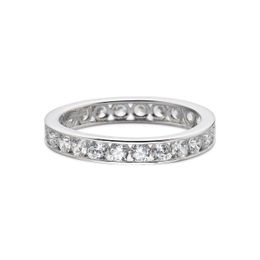 Fingerring Bruno Banani "Schmuck Geschenk Silber 925 Damenring Memoire" Gr. 56, silber (silberfarben, kristallwei&szlig;), Fingerringe, Damen, 56, Silber 925 (Sterlingsilber), 3,4mm, Fingerring, mit Zirkonia (synth.)