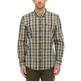 Langarmhemd Mustang "Herren Style Chester", Herren, Gr. M, US-Gr&ouml;&szlig;en, bunt 12784, Web, 100% Baumwolle, kariert, regular fit, Hemden