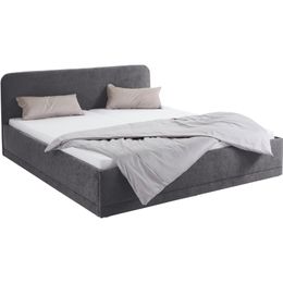 Polsterbett, grau (anthrazit), B:170cm L:210cm, Bezug Bett: wahlweise Microfaser (100% Polyester), Strukturstoff (77% Polyester, 23% Viskose) oder Kunstleder;Bonnell-Federkernmatratze: Mischgewebe (51% Polyprophlen, 39% Polyester, 10% Baumwolle);Kaltschaummatratze: Frottee (100% Polyester), Bezug abnehm- und waschbar bis 60C, Westfalia Schlafkomfort, Betten, inkl. Bettkasten bei Ausführung mit Mat