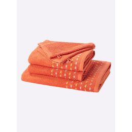 w&auml;schepur Handtuch W&Auml;SCHEPUR, orange, B:50cm L:100cm, 100% Baumwolle, Handt&uuml;cher