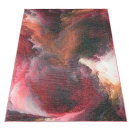 Teppich Paco Home "Marseille 934", bunt (mehrfarbig), B:120cm H:4mm L:160cm, Polyester, Teppiche, Teppich, Kurzflor, modernes abstraktes Design