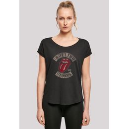 T-Shirt F4NT4STIC "The Rolling Stones Tour '78", Damen, Gr. L, schwarz, Obermaterial: 100% Baumwolle, regular fit, Rundhals, ohne B&uuml;ndchen, Shirts T-Shirt, Premium Qualit&auml;t